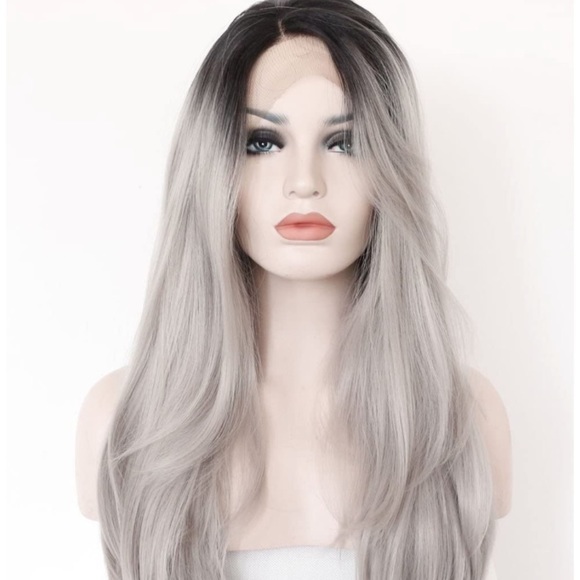 Hair | Sheer Beaut Ombre Gray 2 Tones Lace Front Wig | Poshmark